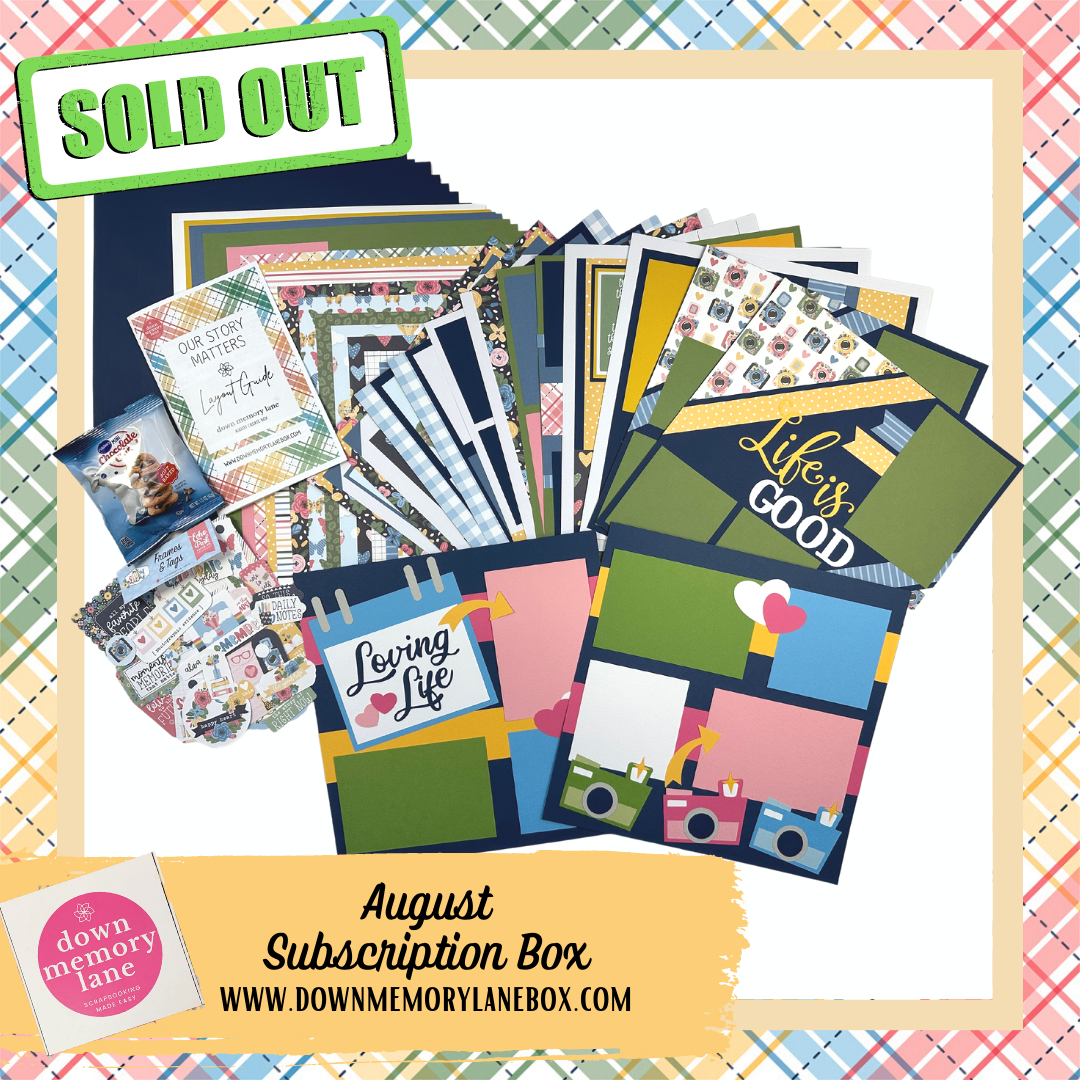 Monthly Deluxe Scrapbook Box – Down Memory Lane Box