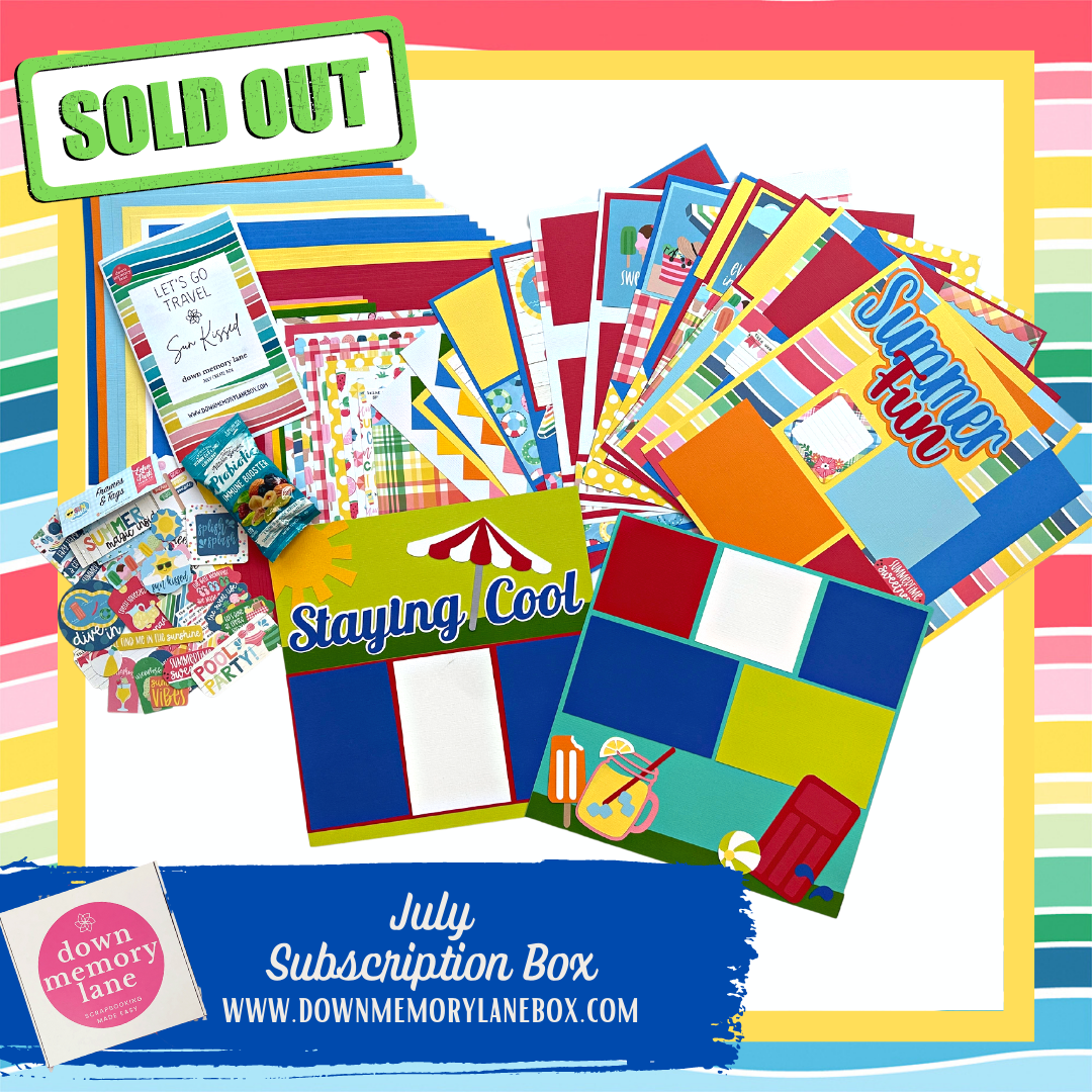 Monthly Deluxe Scrapbook Box – Down Memory Lane Box