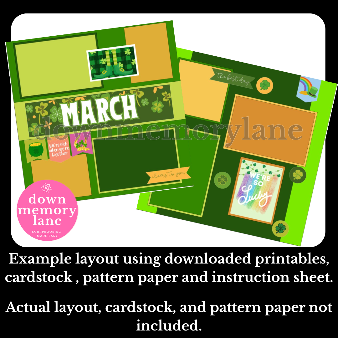 March Month Printable – Down Memory Lane