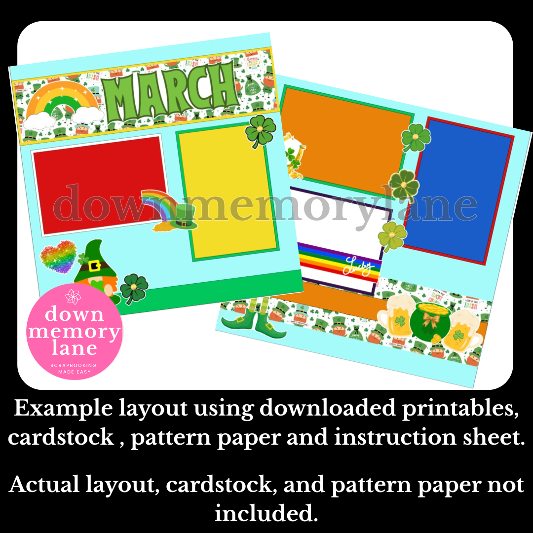 March Month Printable – Down Memory Lane