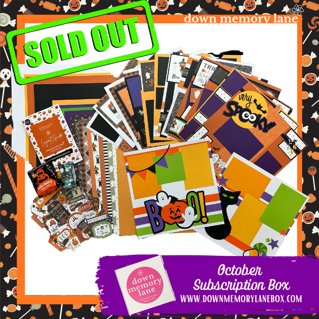 Monthly Deluxe Scrapbook Box – Down Memory Lane Box