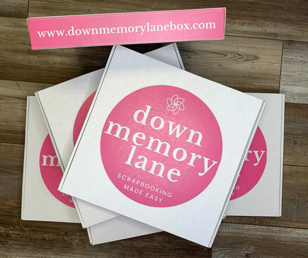Monthly Deluxe Scrapbook Box – Down Memory Lane Box